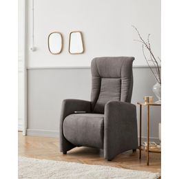 Sit & More TV-Sessel SIT & MORE "Melissa", braun (schlamm), B:71cm, 100% Polyester, Sessel, TV-Sessel, wahlweise elektrisch oder manuell verstellbar, optional Aufstehhilfe