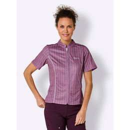 Funktionsshirt Catamaran "Fahrradshirt", Damen, Gr. 48/50, bunt (fuchsia, ozean, meliert), 100% Polyester, unifarben, Rundhals, Shirts Funktionsshirt