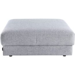 Sofa-Mittelelement Home Affaire "Bloomfield Mega Hocker in 2 Gr&ouml;&szlig;en", grau (antarctica), B:128cm H:43cm T:133cm, 100% Polyester, Polsterelemente, Sofa-Mittelelement, passende Erweiterung zur Serie "Bloomfield", als Mittelelement passend