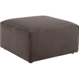 Polsterhocker OTTO HOME "N&ouml;re", braun, B:80cm H:46cm T:80cm, 92% Polyester, 8% Polyamid, Hocker, Polsterhocker, Modul - zum Zusammenstellen; in vielen Bezugsqualit&auml;ten und Farben
