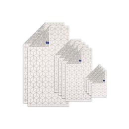 Villeroy & Boch Handtuch VILLEROY & BOCH "Handtuch Carr&eacute; 1er Pack, 10er Pack" Gr. M, grau (wei&szlig;, hellgrau), B:50cm, Obermaterial: 100% Baumwolle CO., Handt&uuml;cher, Handtuch