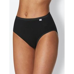 H&uuml;ftslip Speidel, Damen, Gr. 44, 4 Stk., schwarz, 92% Baumwolle, 8% Elasthan, Unterhosen H&uuml;ftslip