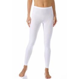 Leggings Mey "Noblesse", Damen, Gr. 48, N-Gr, wei&szlig;, Feinripp, Obermaterial: 100% Baumwolle, eng lang, Hosen Leggings, Ohne auftragende Seitenn&auml;hte