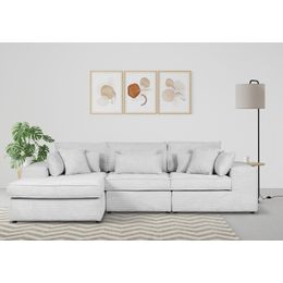 Ecksofa OTTO HOME "Enid L-Form", beige (creme), B:360cm H:75cm, 100% Polyester, Sofas, Ecksofa, 3 Teile, bestehend aus Modulen, in vielen Bez&uuml;gen, auch in Breitcord