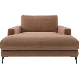 Chaiselongue Home Affaire "Downtown Loungem&ouml;bel zum Relaxen, B/T/H: 132/170/84 cm", braun (rost), B:132cm H:84cm T:170cm, 88% Polyester, 12% Polyacryl, Sofas, Chaiselongue, auch in Boucl&eacute;, Cord und Easy care - leicht mir Wasser zu reinigen