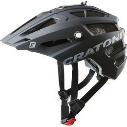 Fahrradhelm Cratoni "AllTrack" Gr. 54, schwarz (wei&szlig;, neutral), Helme, 54/57, Fahrradhelm