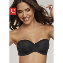 Multiway-BH s.Oliver, Damen, Gr. 85, Cup E, schwarz, Microtouch, Obermaterial: 60% Polyamid, 35% Polyester, 5% Elasthan, Basic, BHs Multiway-BH, mit B&uuml;gel und vielen Tragevarianten, Basic Dessous