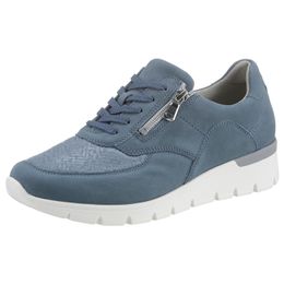 Waldl&auml;ufer Schn&uuml;rschuh WALDL&Auml;UFER "K-RAMONA-Soft", Damen, Gr. 3,5 (36), blau (jeansblau), Nubukleder, Textil, Schuhe Schn&uuml;rschuh, Freizeitschuh, Halbschuh mit Orthotritt-Ausr&uuml;stung, K-Weite