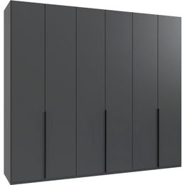 Kleiderschrank wimex "Mugano,in 5 Breiten,2 H&ouml;hen,2 Tiefen, viele Farben, Made in Germany", grafit, griffe schwarz, B:270cm H:236cm T:58cm, Holzwerkstoff, Schr&auml;nke, Kleiderschrank, mit langen Griffen aus Metall, mit oder ohne Spiegel