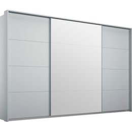 Schwebet&uuml;renschrank Rauch "Kleiderschrank Schrank Garderobe Schlafzimmerschrank Ankleide KEPAN", grau (seidengrau), B:323cm H:233cm T:64cm, Holzwerkstoff, Schr&auml;nke, Schwebet&uuml;renschrank, mit umfangreicher Innenausstattung und Passepartout