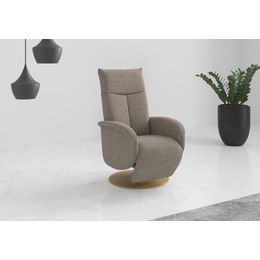 TV-Sessel Home Affaire "Glendale", cappuccino, B:75cm H:112cm T:82cm, 100% Polyester, Sessel, TV-Sessel, wahlweise mit Aufstehhilfe, 2 Motoren und Akku