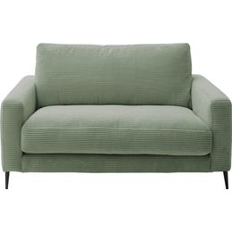 1,5-Sitzer Home Affaire "Downtown B/T/H: 152/105/84 cm", gr&uuml;n (turtle), B:152cm H:84cm T:105cm, 88% Polyester, 12% Polyacryl, Sofas, 1 5-Sitzer, weicher Sitzkomfort, Cord, gem&uuml;tliches Loungem&ouml;bel zum Relaxen