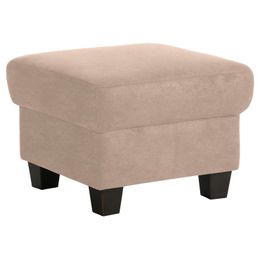 Polsterhocker Home Affaire "Yesterday, belastbar bis 140kg/ Sitz", beige (natur), Hocker, B/H/T: 58cm x 42cm x 58cm, Microfaser PRIMABELLE, Struktur (100% Polyester);Primabelle-Microfaser (100% Polyester);Microfaser Antikleder-Optik Melrose (100% Polyester), Polsterhocker, passend zur "Yesterday"-Serie, B:58cm H:42cm T:58cm