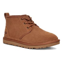 UGG Australia Schn&uuml;rboots UGG "Unisex Neumel", Damen, Gr. 9 (40), braun (chestnut), Veloursleder, unifarben, Schuhe Schn&uuml;rboots, Chukka Boot, Freizeitschuh zum Schn&uuml;ren