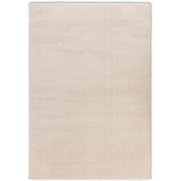 Teppich Astra "Domaso 250", beige (creme), B:133cm H:18mm L:190cm, Kunstfaser, Teppiche, Teppich, pastell Farben, weiche Haptik, uni, leichter Glanz,Wohnzimmer