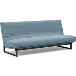 Schlafsofa INNOVATION LIVING &trade; "Fraction Dauerschlaffunktion, schlicht und elegant, Industriedesign", blau (light blau), B:200cm H:82cm T:95cm, 100% Polyester, Sofas, Schlafsofa, bequem, R&uuml;ckenlehne 3-fach verstellbar