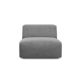 Sessel OTTO HOME "Merid Sofa-Mittel-Element, Breite: 84 cm", grau (hellgrau), B:84cm H:70cm T:97cm, Struktur fein (100% Polyester);Samtoptik (100% Polyester);Samtcord (92% Polyester, 8% Polyamid), Sessel, Sessel, als Modul oder separat verwendbar, f&uuml;r individuelle Zusammenstellung