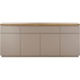 Sideboard MCA furniture "PALAMOS Sideboard", grau (warmgrau), B:200cm H:86cm T:40cm, Holzwerkstoff, Sideboards, Sideboard, T&uuml;ren mit D&auml;mpfung
