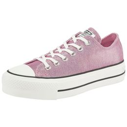 Sneaker Converse "CHUCK TAYLOR ALL STAR LIFT", Damen, Gr. 38, cliffside rose, egret, schwarz, Textil, Schuhe Sneaker