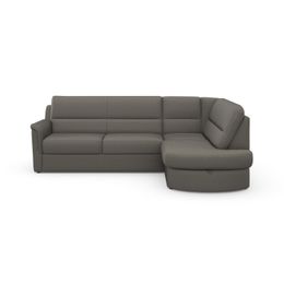 Sit & More Ecksofa SIT & MORE "Panini L-Form", braun (schlamm), B:243cm H:87cm T:175cm, Sofas, Ecksofa, wahlweise mit Bettfunktion und Bettkasten