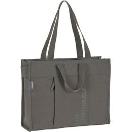 L&auml;ssig Wickeltasche L&Auml;SSIG "Green Label, Tote Up Bag, anthracite", Baby, Gr. B/H/T: 43cm x 32cm x 13cm, grau (anthrazit), Baumwolle, Taschen Wickeltasche
