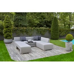 Gartenlounge-Set Garden Pleasure "WELLINGTON", grau, Aluminium, Sitzm&ouml;bel-Sets, Gartenlounge-Set
