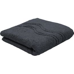 Handtuch Ross "Cashmere feeling", grau (anthrazit), B:50cm L:100cm, Frottier, Baumwolle, Handt&uuml;cher, Handtuch, 100% Baumwolle, mit Wellen-Bord&uuml;re, gro&szlig;e Farbauswahl