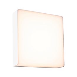 LED Au&szlig;en-Wandleuchte Paulmann "Azalena IP44 250x97mm 3000K 8,5W 700lm 230V Kunststoff, Aluminium", wei&szlig;, B:25cm H:25cm T:9,7cm, Leuchten, LED Au&szlig;en-Wandleuchte, Bewegungsmelder mit Hochfrequenz-Sensor IP44