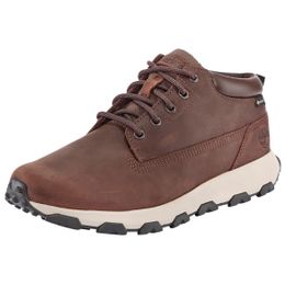 Schn&uuml;rboots Timberland "WINSOR PARKMID LACE UP WATERPROOF SNEAKER", Damen, Gr. 40, braun (schwarz braun), Leder, Schuhe Schn&uuml;rboots, Winterstiefel, Schn&uuml;rstiefel, Winterschuhe, wasserdicht