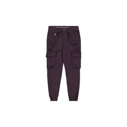 Cargohose Alpha Industries "Utility Pant", Herren, Gr. 29, Normalgr&ouml;&szlig;en, lila (plum), Obermaterial: 98% Baumwolle, 2% Elastan; Futter: 100% Baumwolle, Hosen Cargohose