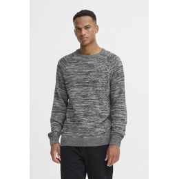 Strickpullover Blend "BHBENJAMIN CREW KNIT", Herren, Gr. XL, iron gate, Strick, Obermaterial: 100% Baumwolle, meliert, regular fit h&uuml;ftbedeckend, Rundhals, Raglan&auml;rmel Strickb&uuml;ndchen, Pullover Strickpullover