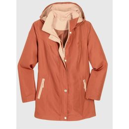 Funktionsjacke Classic Basics, Damen, Gr. 44, papaya, apricot, 100% Polyester, gemustert, mehrfarbig, figurumspielend, Jacken Funktionsjacke