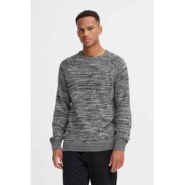 Strickpullover Blend "BHBENJAMIN CREW KNIT", Herren, Gr. 3XL, iron gate, Strick, Obermaterial: 100% Baumwolle, meliert, regular fit h&uuml;ftbedeckend, Rundhals, Raglan&auml;rmel Strickb&uuml;ndchen, Pullover Strickpullover