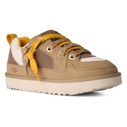 UGG Australia Sneaker UGG "Unisex LO LOWMEL", Herren, Gr. 8 (41), beige, Textil, Veloursleder, Schuhe Sneaker, Halbschuh, Schn&uuml;rschuh Freizeitschuh mit trendiger Laufsohle