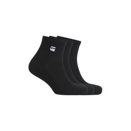 G-Star Raw Kurzsocken G-STAR "WICK, 3 PACK ANKLE SPORTS SOCKS", Herren, Gr. 40-43, schwarz, Baumwollmischung, unifarben, elastisch, Socken Kurzsocken, mit Logostickerei