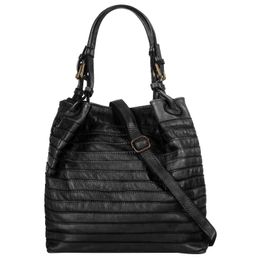 Shopper Samantha Look, Damen, Gr. B/H/T: 38cm x 30cm x 13cm onesize, schwarz, Leder, Taschen Shopper, echt Leder, Made in Italy