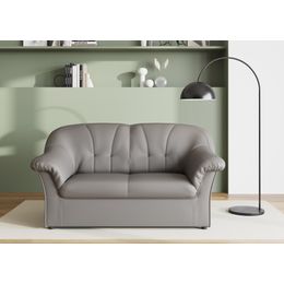 2-Sitzer DOMO collection "Pegnitz f&uuml;r kleine R&auml;ume, Breite 155cm", grau, B:155cm H:82cm T:82cm, 100% Polyester, Sofas, 2-Sitzer, zeitlos, elegante Armlehnen, komfortabel