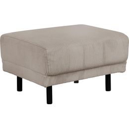 Polsterhocker Home Affaire "AGNIA B/T/H: 70/64/43 cm", grau (taupe), B:70cm H:43cm T:64cm, 100% Polyester, Hocker, Polsterhocker, passend zur Serie, auch in Cord und Boucl&eacute;