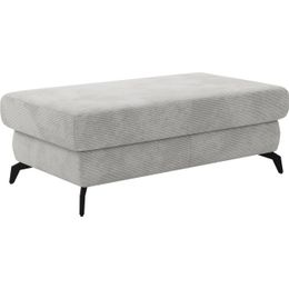 Sit & More Polsterhocker SIT & MORE "Bolero", silber, B:121cm H:45cm T:67cm, 95%Polyester 5%Polyamid, Hocker, Polsterhocker