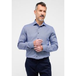 Langarmhemd Eterna "SLIM FIT", Damen, Gr. 42, Normalgr&ouml;&szlig;en, blau, 100% cotton, schmal, Manschette, Hemden Langarmhemd, NON IRON (b&uuml;gelfrei)
