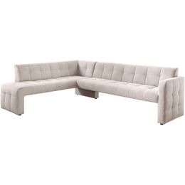 Eckbank exxpo - SOFA FASHION "Barista, bequem und elegant, hohe Bodenfreiheit", beige, B:265cm H:83cm T:199cm, Sitzb&auml;nke, Eckbank, Eckbank Barista bequem und elegant, hochwertige Detailverarbeitung