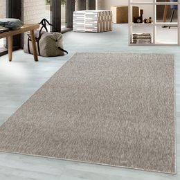 Teppich Ayyildiz Teppiche "Nizza 1800 Kurzflorteppich", beige, B:120cm H:6mm L:170cm, Polypropylen, Teppiche, Teppich, pflegeleicht, leicht melierter Kurzflor, ringsum gekettelt, Wohnzimmer