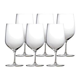 Glas ST&Ouml;LZLE "Wasserkelche mundgeblasen Q1 460 ml 6er Set transparent", bunt (transparent), Glas, Trinkgef&auml;&szlig;e, Glas