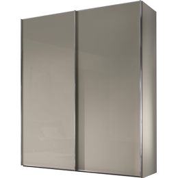 Schwebet&uuml;renschrank STAUD "Sinfonie Plus, edles Design in hochwertiger Qualit&auml;t, Made in Germany", beige (sandglas), B:200cm H:222cm T:68cm, Holzwerkstoff, Schr&auml;nke, Schwebet&uuml;renschrank, Mit vier verschiedenen Ausstattungsvarianten