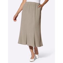 Schlupfrock Classic Basics, Damen, Gr. 46, beige (sesam), 98% Polyester, 2% Elasthan, unifarben, wadenlang, R&ouml;cke Schlupfrock