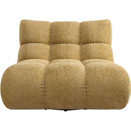 1,5-Sitzer Home Affaire "Cozy Bubble, 360 drehbarer Sessel, Breite 107cm", butter, B:112cm H:85cm T:108cm, 100% Polyester, Sofas, 1 5-Sitzer, mit eleganter Steppung, Rundumbezug & weicher Polsterung