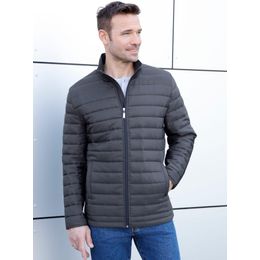 Steppjacke CLASSIC, Herren, Gr. 62, grau (anthrazit), 100% Polyester, unifarben, Jacken Steppjacke