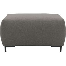 Hocker "Looks VI", grau, B:88cm H:44cm T:68cm, 100% Polyester, LOOKS by Wolfgang Joop, Hocker, Hocker, gerade Linien, in 2 Bezugsqualit&auml;ten
