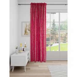 Vorhang HOMING "Loik" Gr. 1, pink (magenta), B:140cm H:245cm, Polyester, Gardinen, Vorhang, Fertigschal