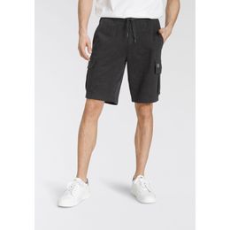 Sweatbermudas Kangaroos "Cargo Bermudas", Herren, Gr. M (48/50), N-Gr, grau (anthrazit), Obermaterial: 80% Baumwolle, 20% Polyester, Hosen Sweatbermudas